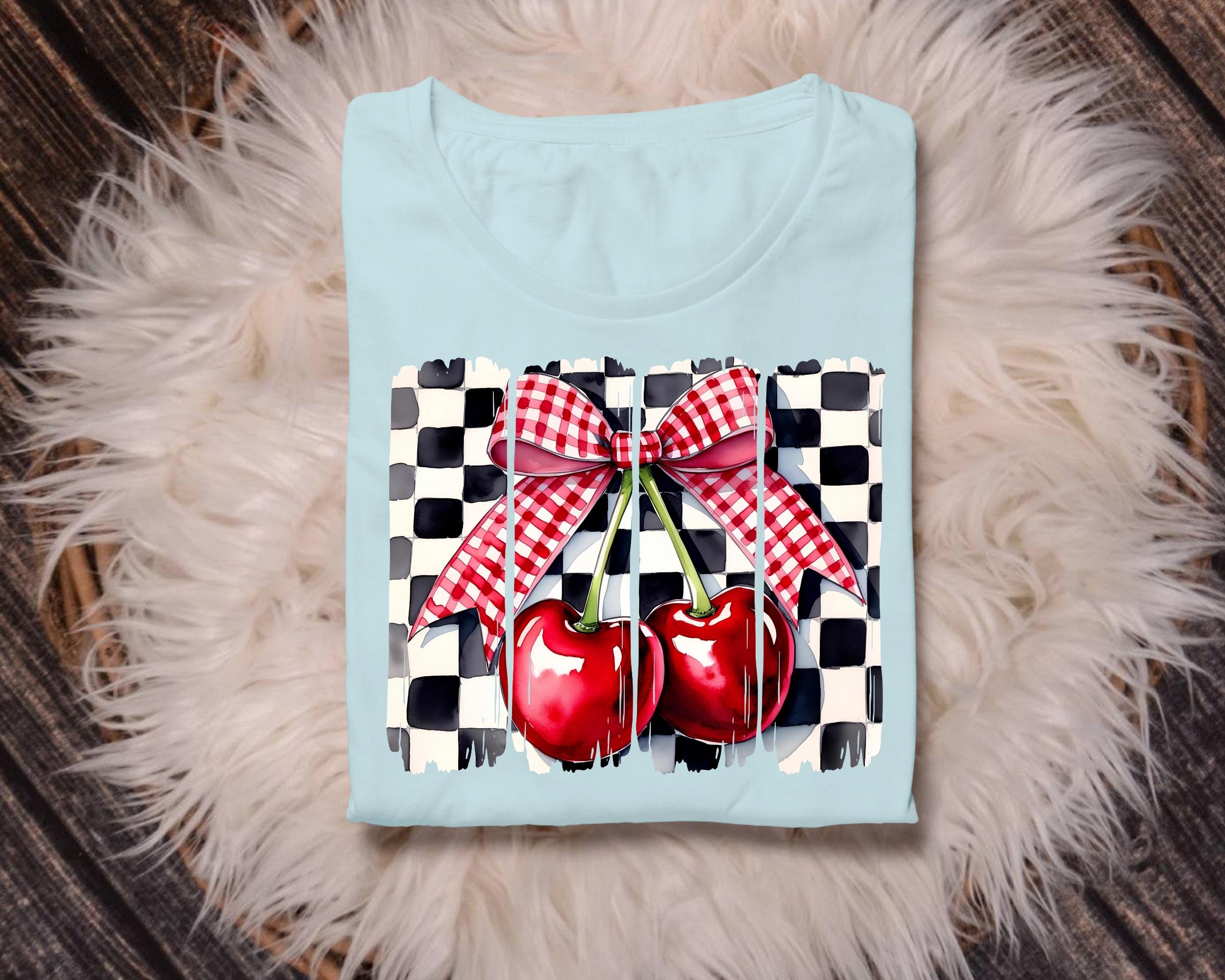 Cherry Coquette Png, Checkers Coquette Png, Watercolor Brushstroke ...