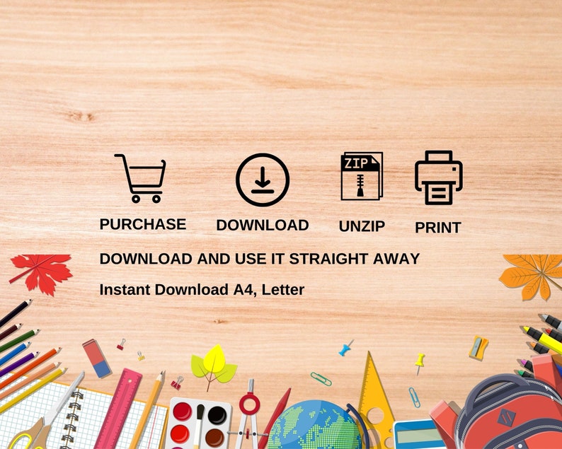 Blank Calendar for Kids, Homeschool Planner, Printable Calendar ...