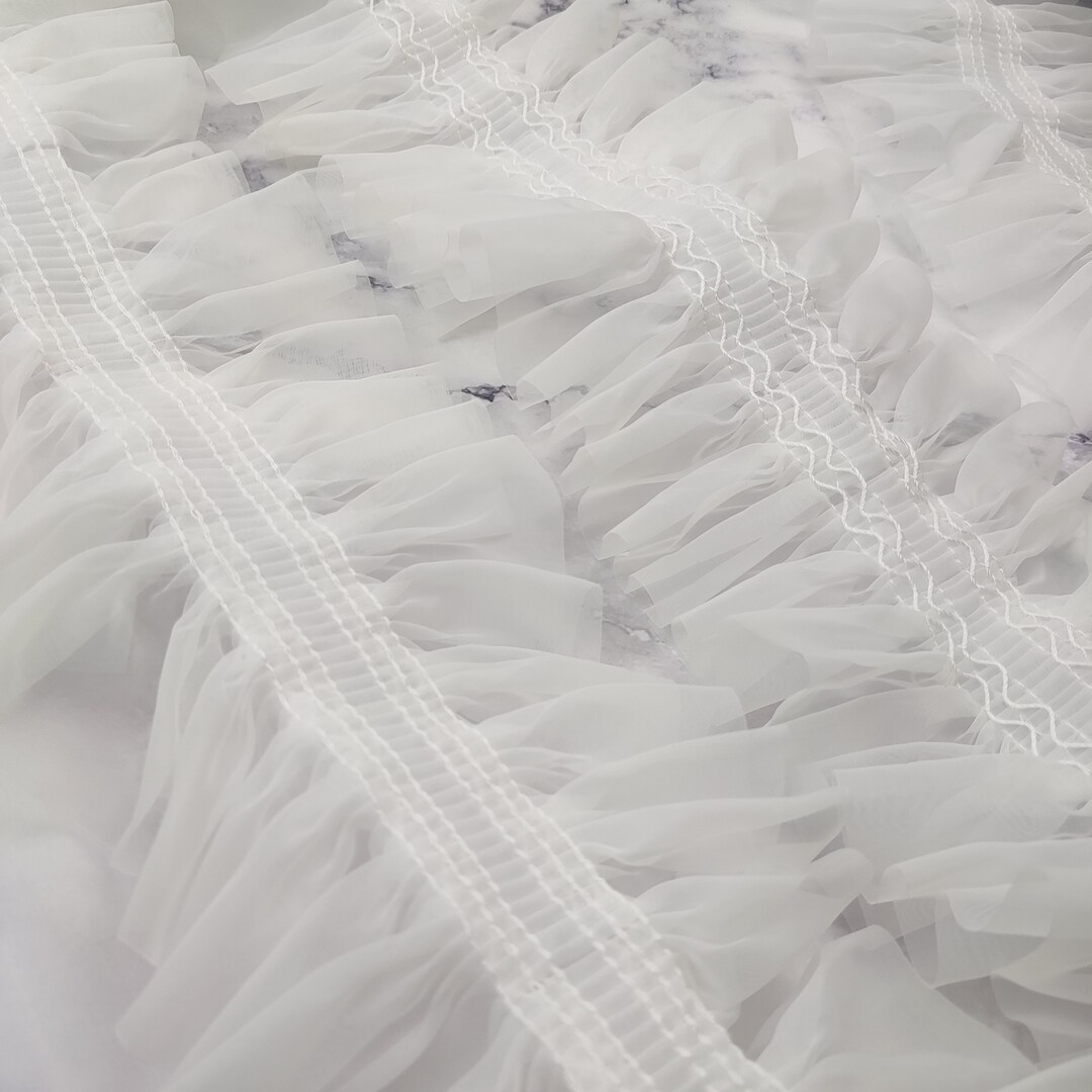 Pleated Lace Edge White Lace Edge Lace Fabric Clothing Accessories ...