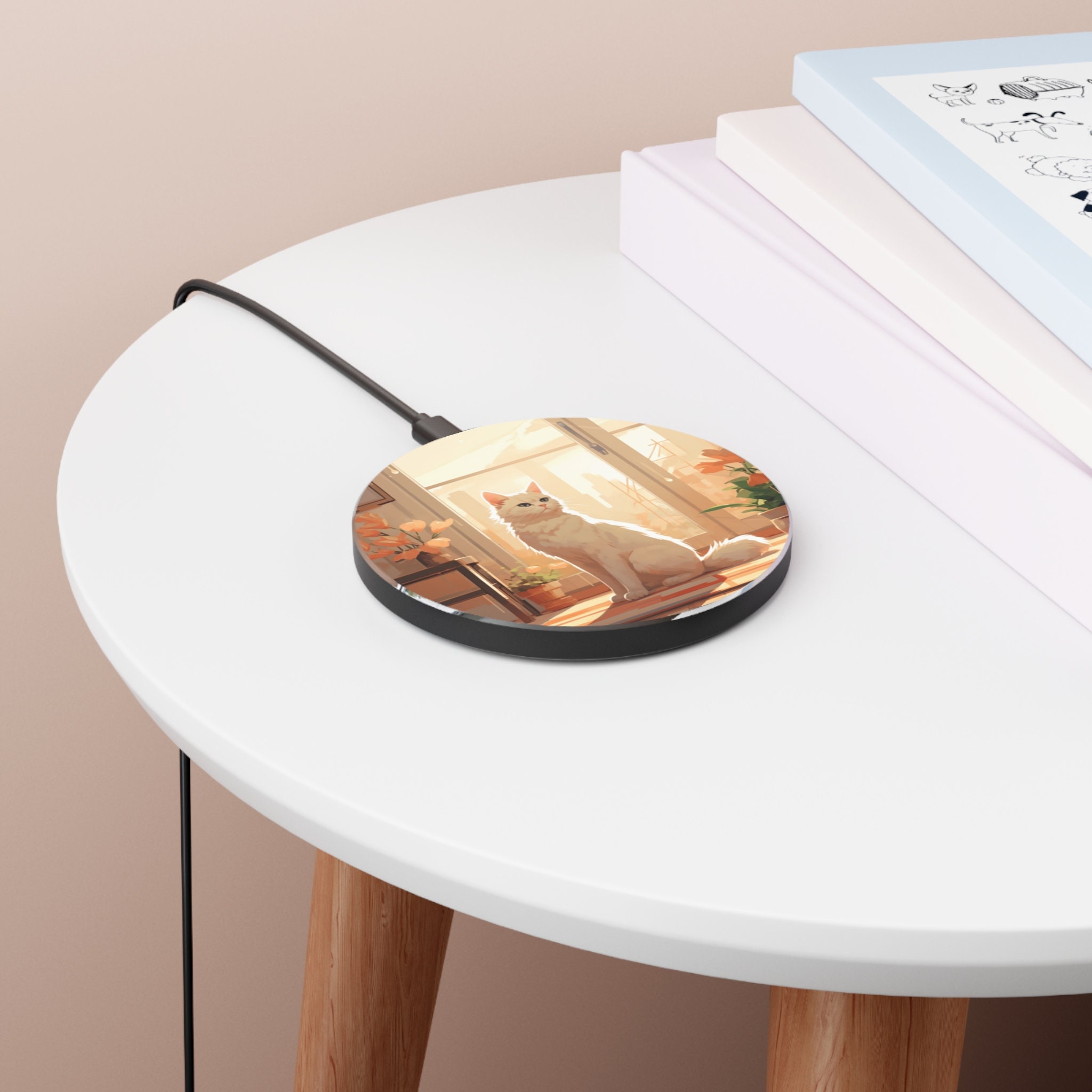 Anime Style Cat Wireless Charger, Studio Ghibli Inspired, Charging ...