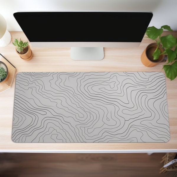 Grey Desk Mat - Etsy