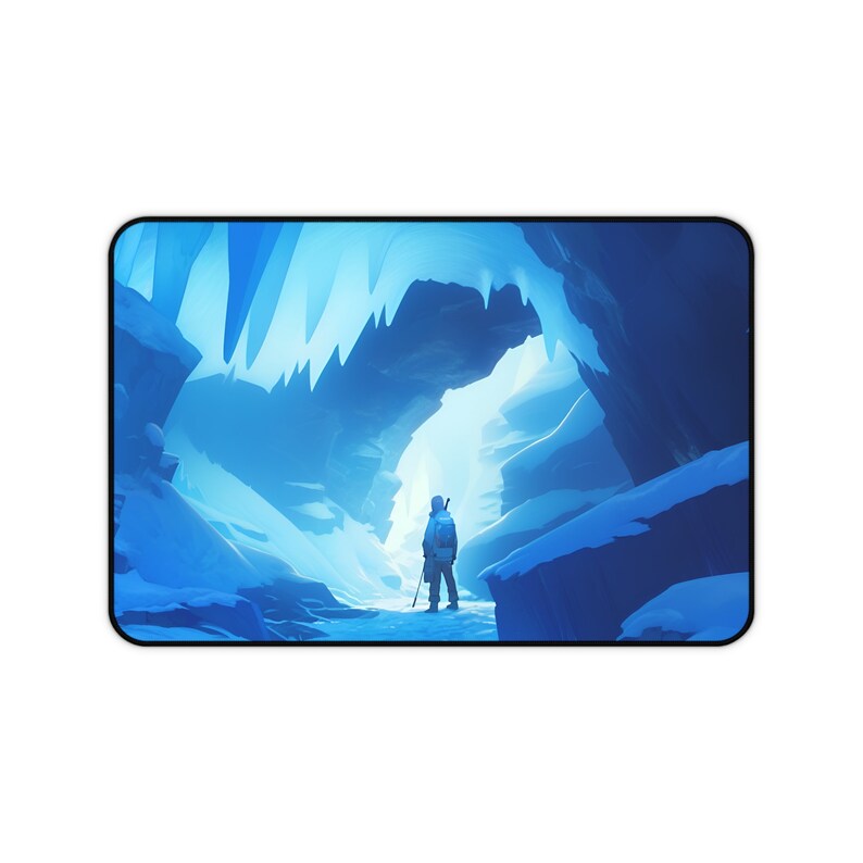 Frozen Cave Mousepad, Antartica, Ice Cave Explorer, Ice Taps, Aesthetic ...