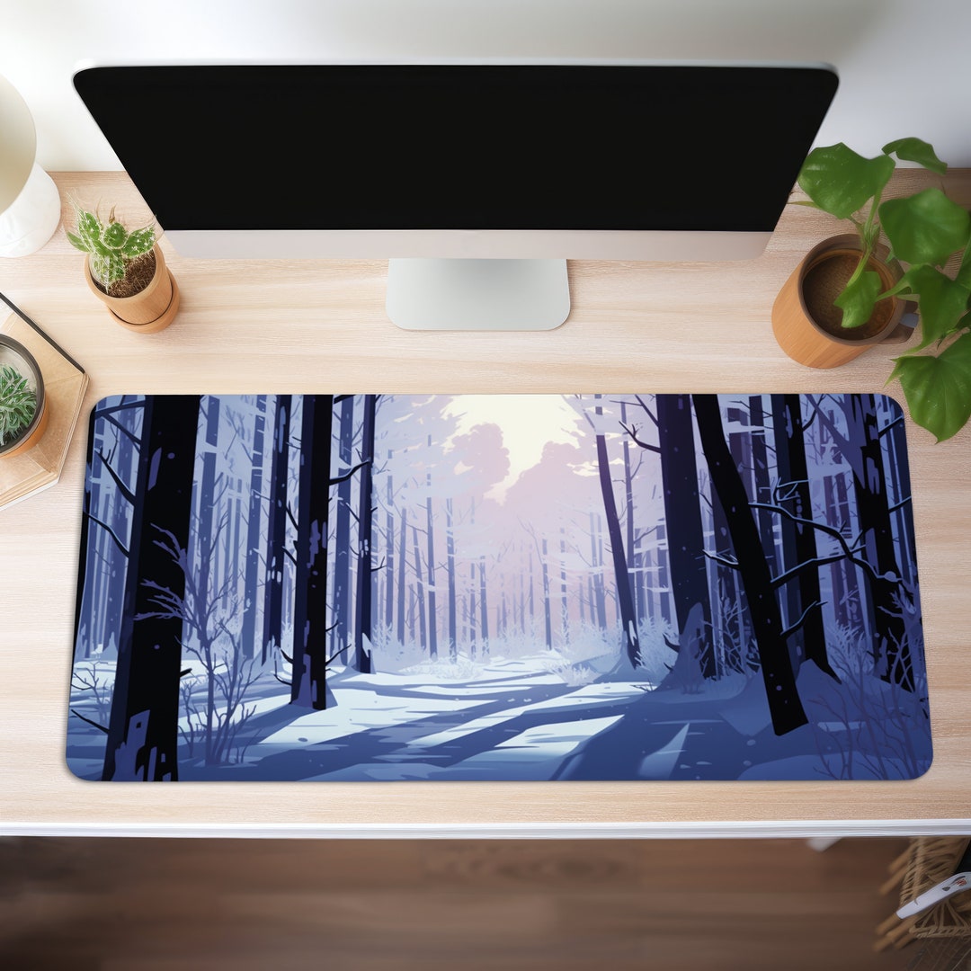 Snowy Tall Forest Mousepad, Into the Spiderverse Type Animation ...
