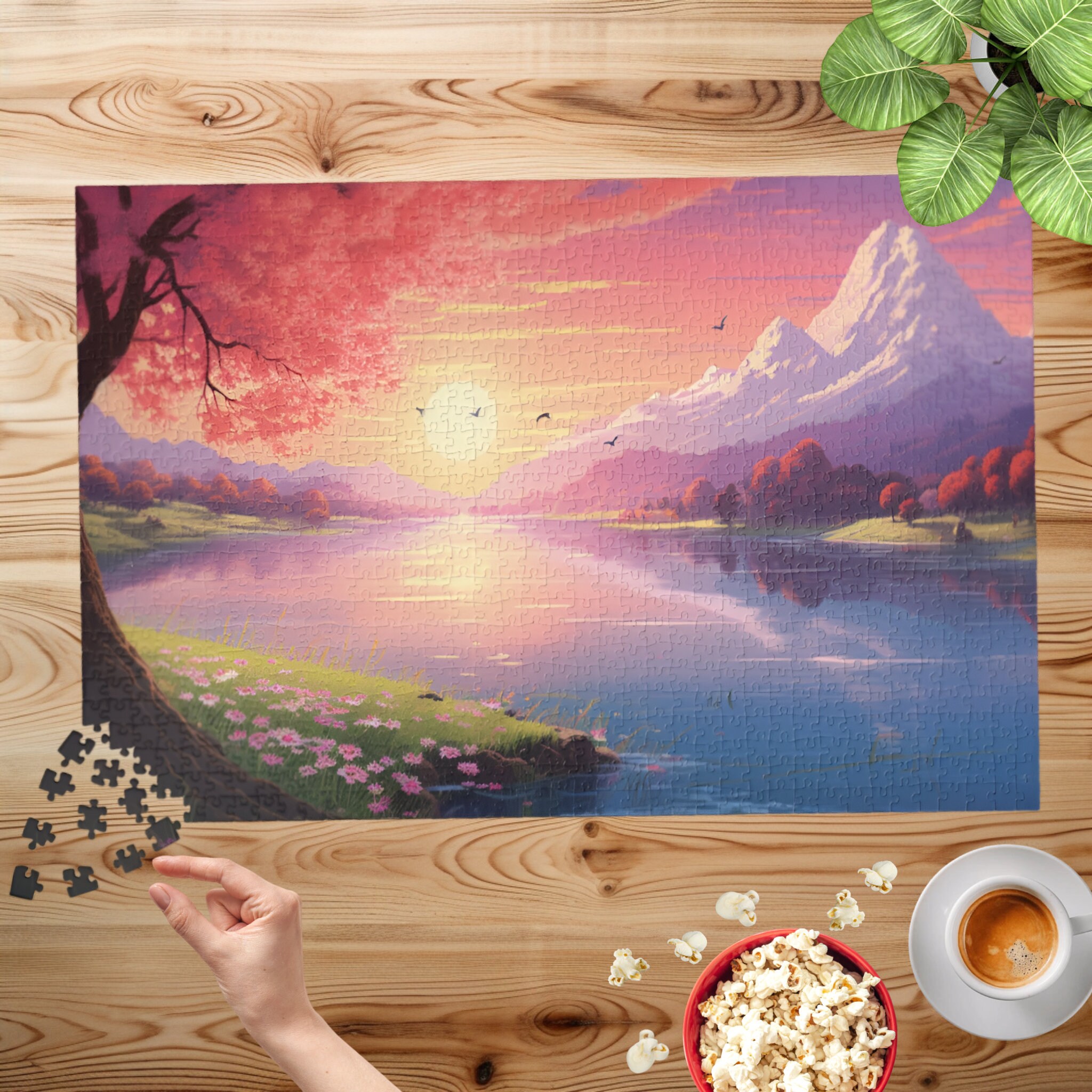 Studio Ghibli Inspired Puzzle, Colorful Landscape Puzzle, 500 Pieces ...