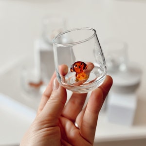 5 Pieces Set of Tiny Cute Dog Shot Glasses Tequila Glasses Gift for Her ...