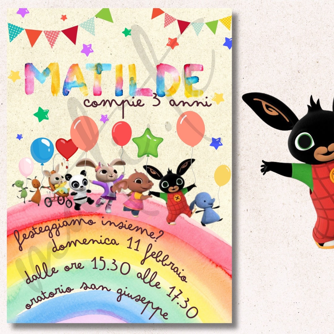 DIGITAL BIRTHDAY INVITATION Digital Personalized Invitation Bing ...