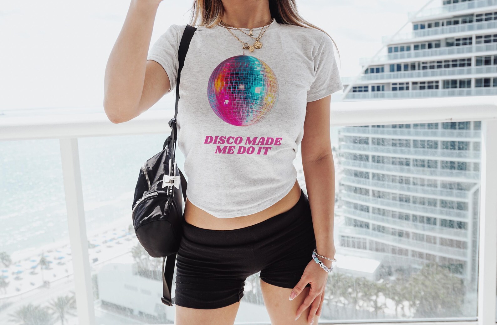 Disco Ball Baby Tee Disco Ball Shirt Y2K Baby Tee Y2K Disco Ball Crop ...