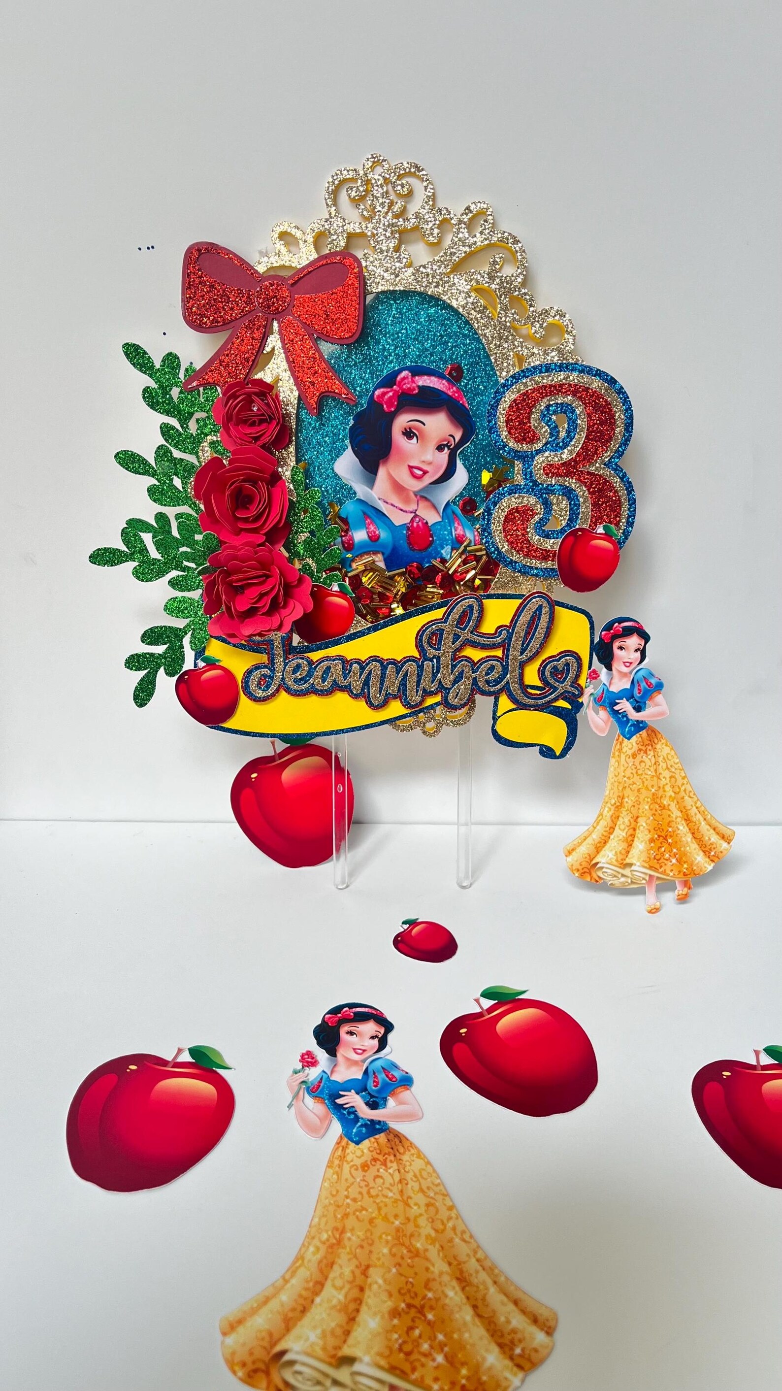 Snow White Cake Topper DIGITAL File, Snow White Cake Topper, Cake ...