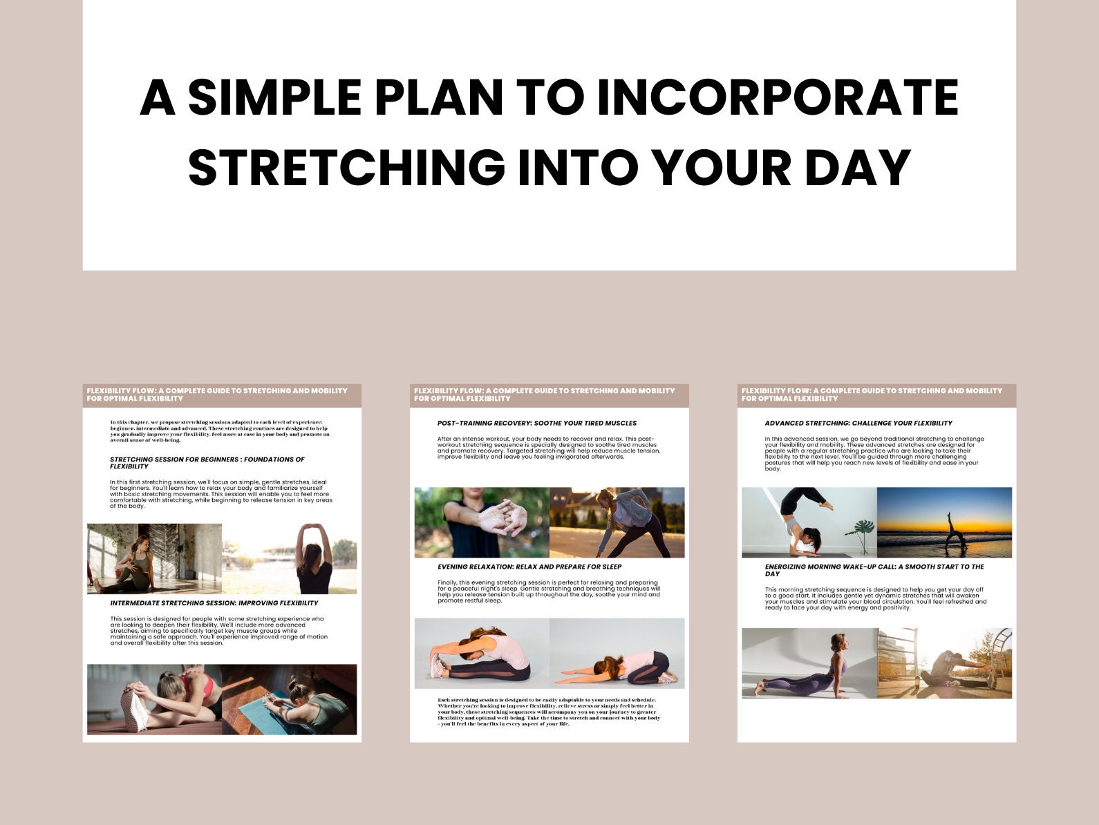 Ebook Template Stretching Guide Canva Ebook Template Mobility Guide ...