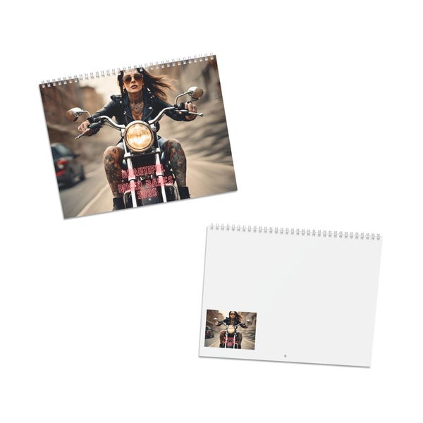 Motorcycle Calendar 2025 - Etsy