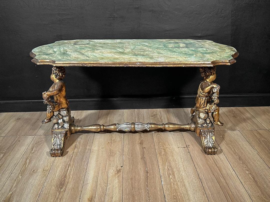 Antique Florentine Coffee Table - Etsy