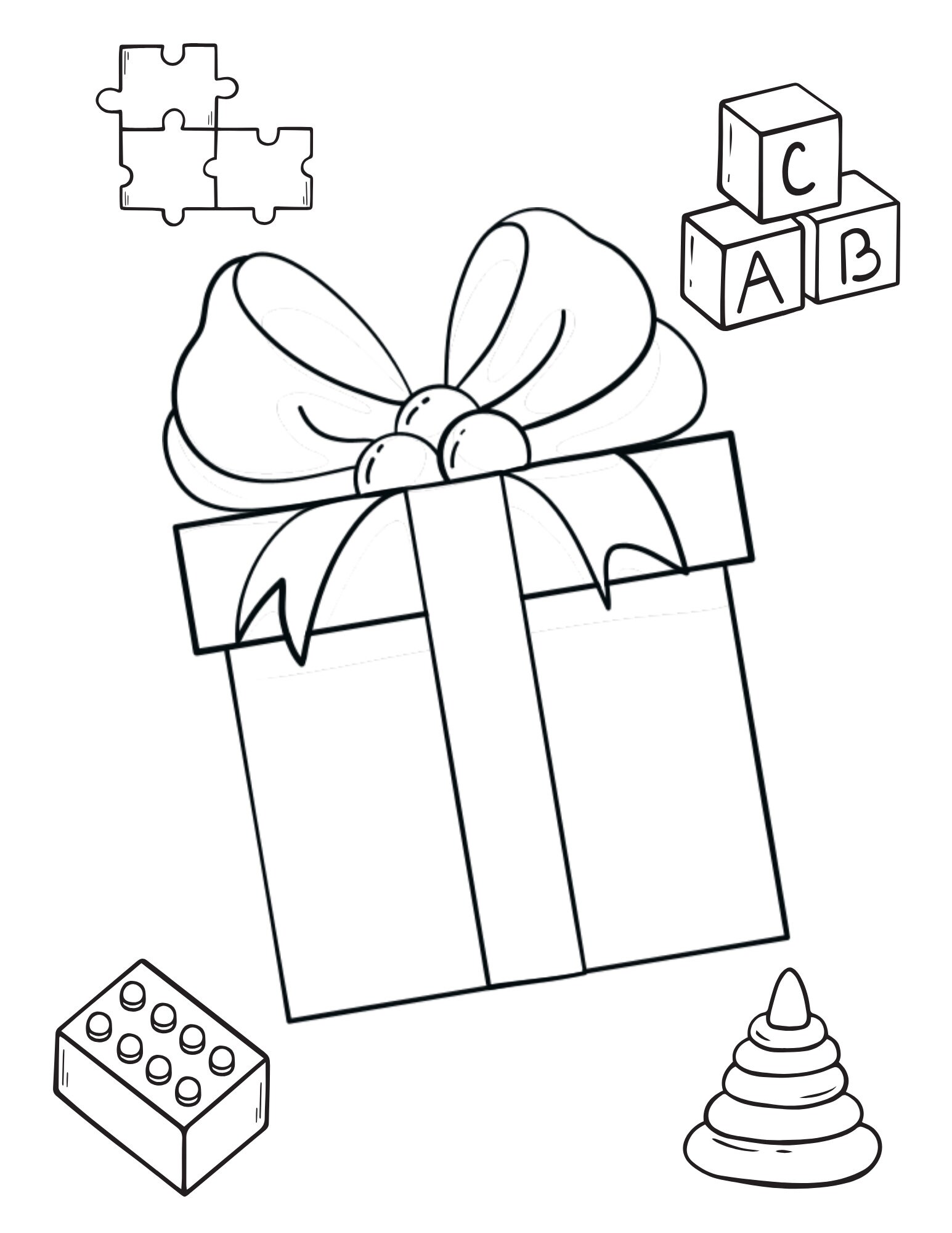 Holiday Coloring Set - Christmas Themed Coloring Book With Engaging ...