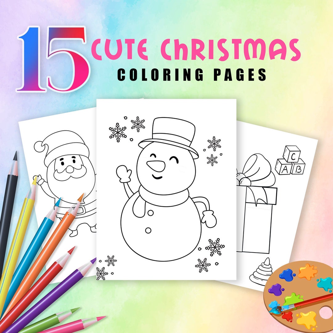 Holiday Coloring Set - Christmas Themed Coloring Book With Engaging ...