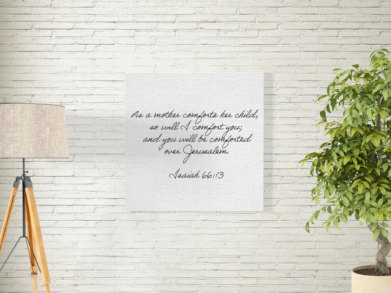 Custom Bible Verse Sign Jesus Canvas Custom Scripture - Etsy