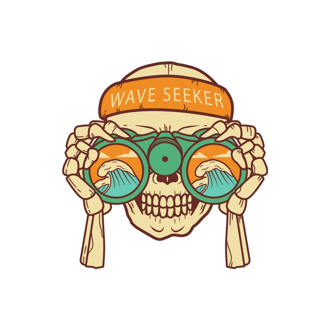 Wave Seeker Sticker - Etsy