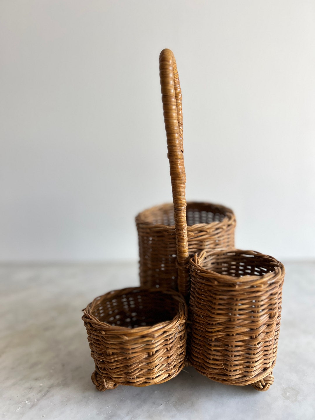 Wicker Caddy - Etsy
