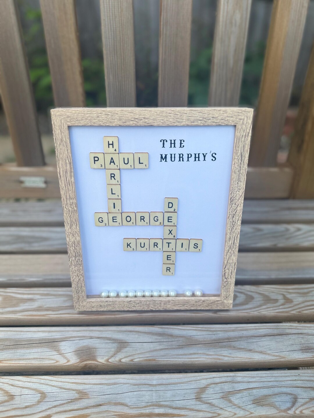 Customisable Scrabble Tile Family Tree Photo Frame. - Etsy