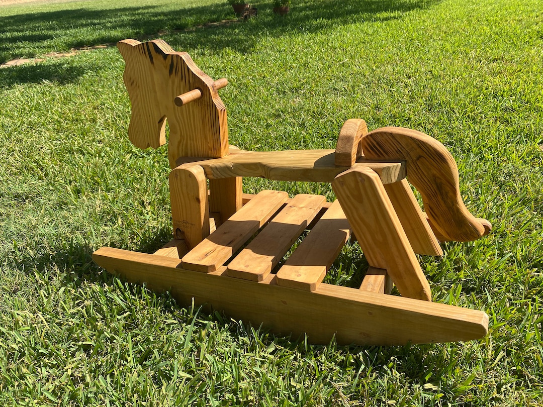 Wooden Rocking Horse - Etsy