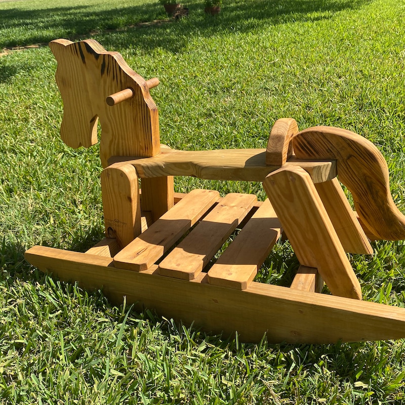 Wooden Rocking Horse - Etsy