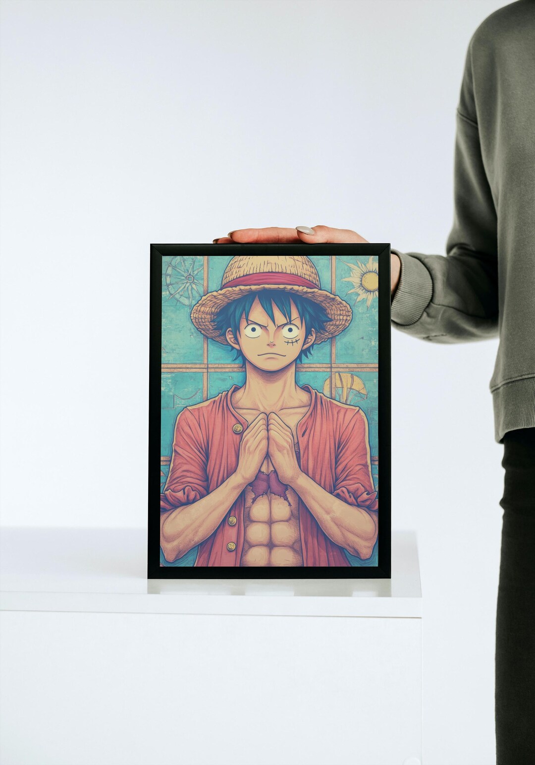 10 One Piece Luffy Gear Inspired Digital Print, Anime Poster Wall Art ...