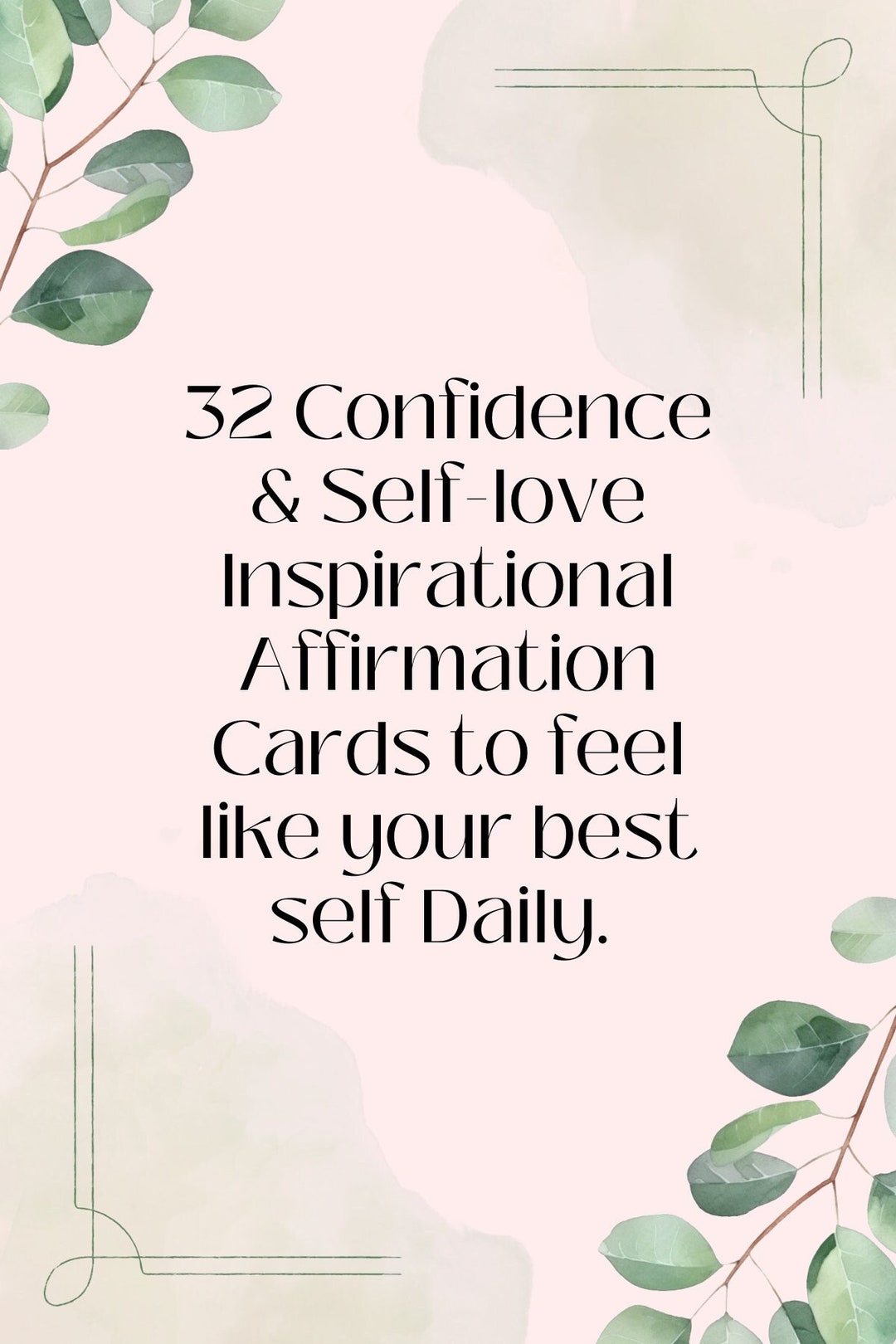 32 Self-love and Confidence Affirmation Cards - Printable Instant ...