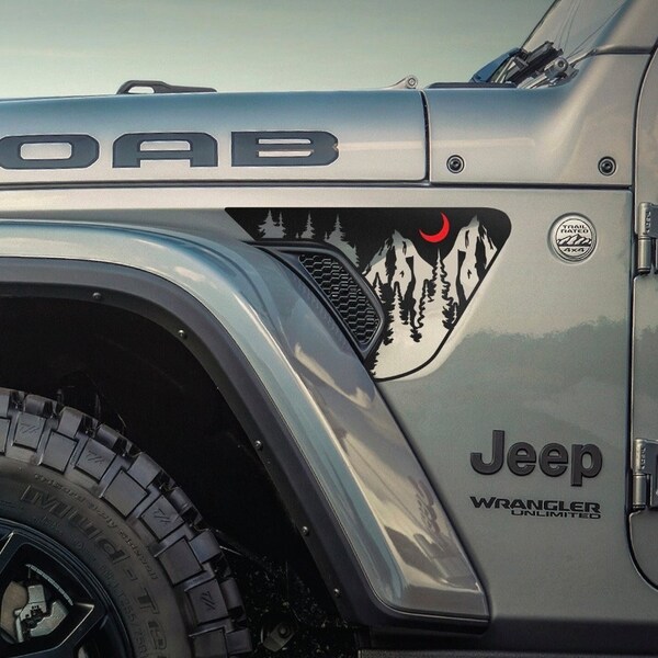 Jeep Decal Mountain - Etsy
