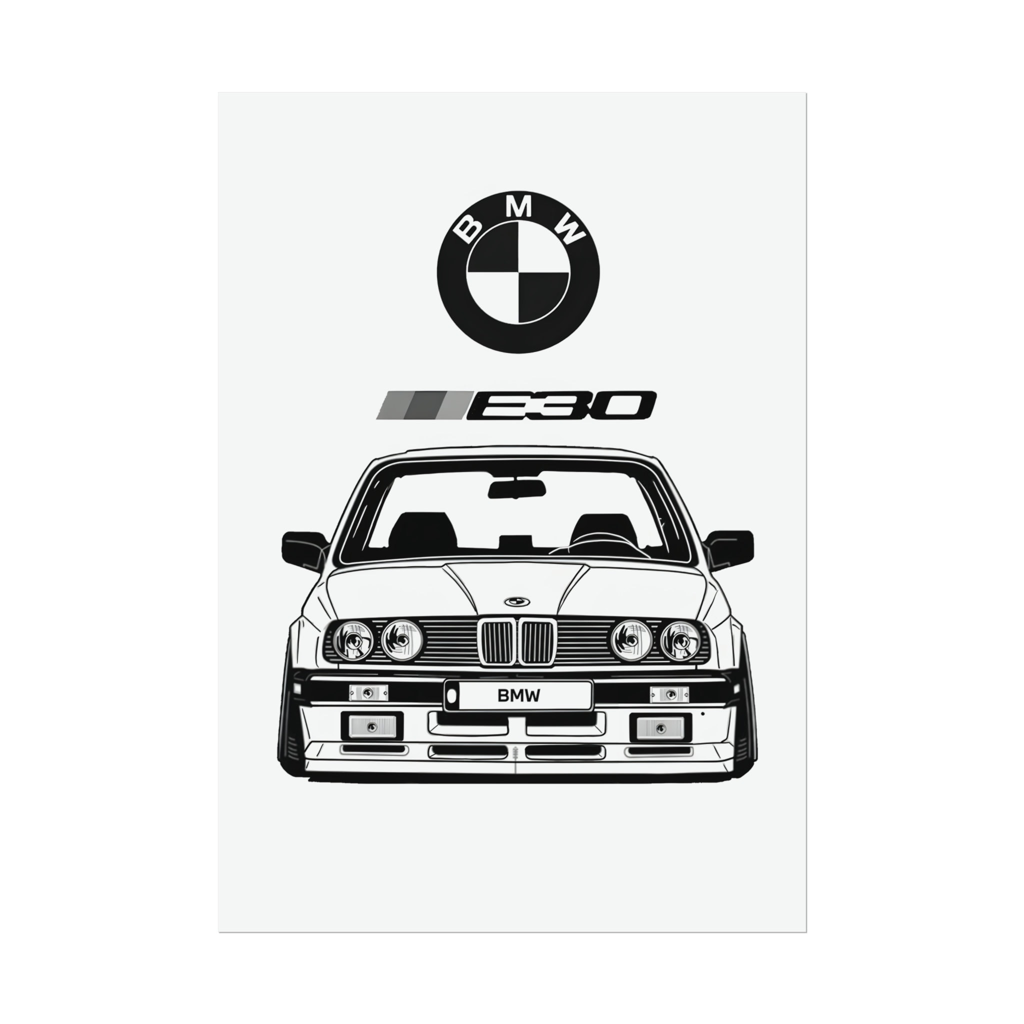 BMW E30 Vintage Poster / M3 Poster / Gifts for Him / Present for Her ...