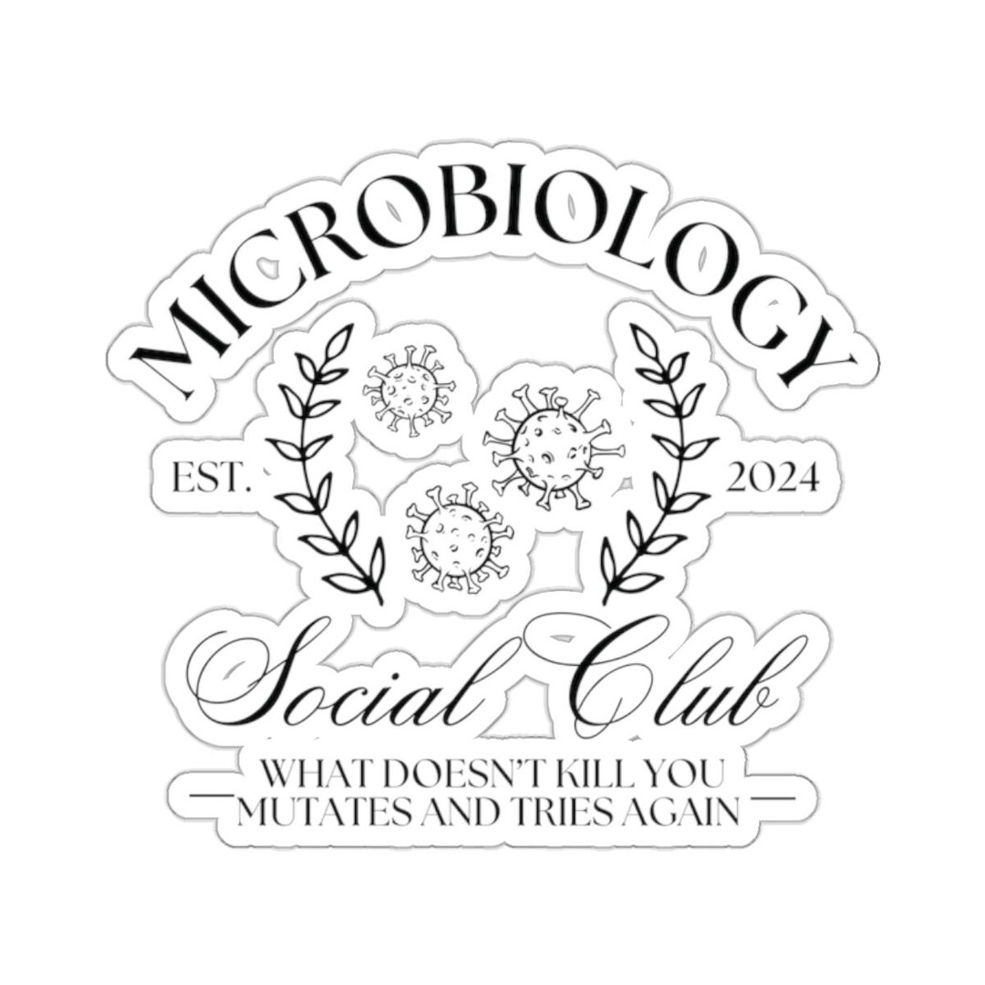 Microbiology Sticker, Gift for Microbiologist, Science Teacher ...