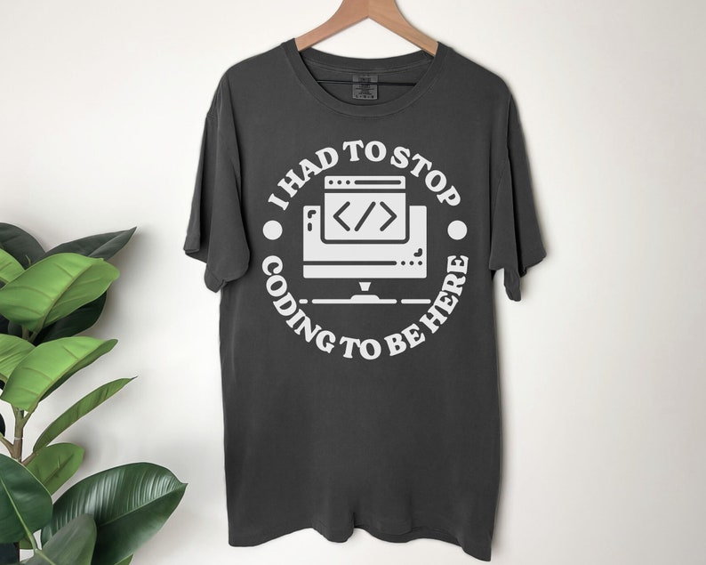 Coding Comfort Colors T-shirt, Gift for Programmer, Funny Coding Shirt, Retro Coder Tee ...