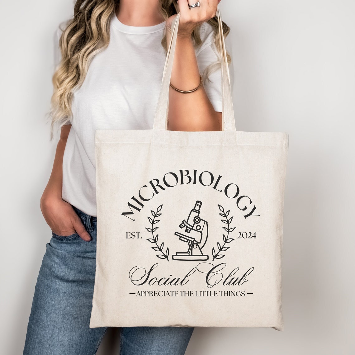 Microbiology Tote Bag, Microbiologist Gift, Microbio Teacher Tote ...
