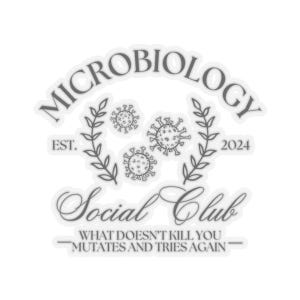 Microbiology Sticker, Gift for Microbiologist, Science Teacher ...