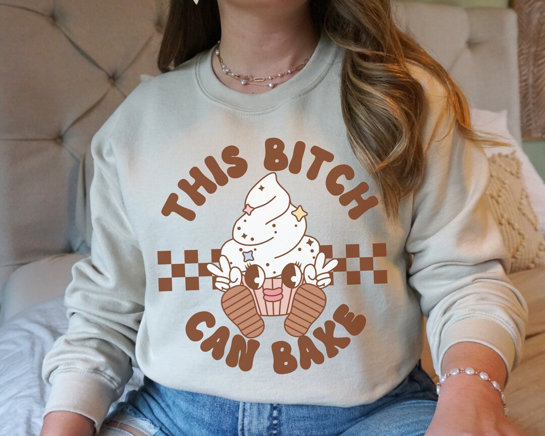 Funny Baking Crewneck Sweatshirt, Baking Lover Gift, Retro Baker Shirt ...