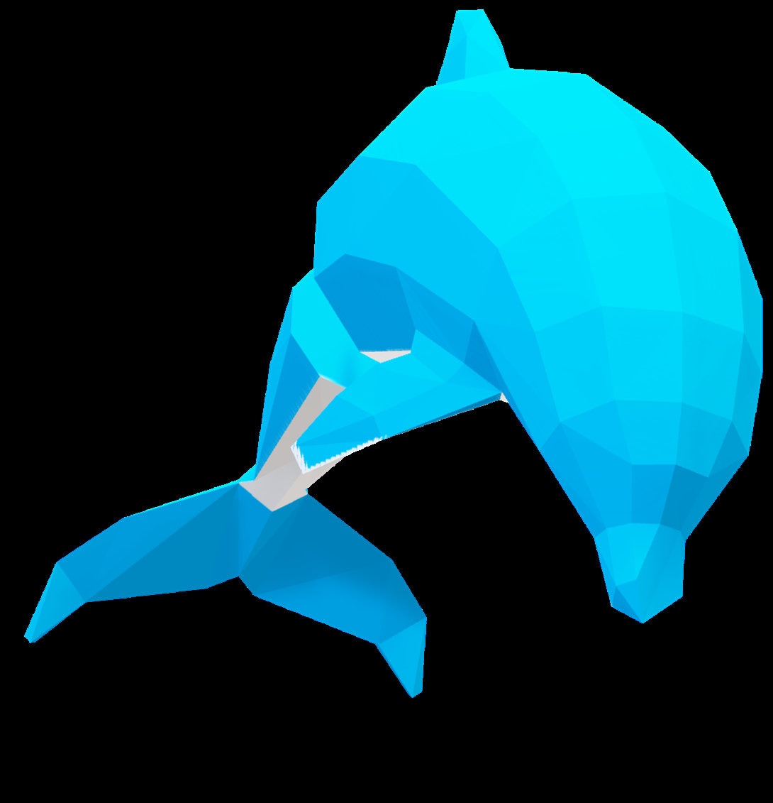 Papercraft Dolphin Through the Wall - Etsy Canada
