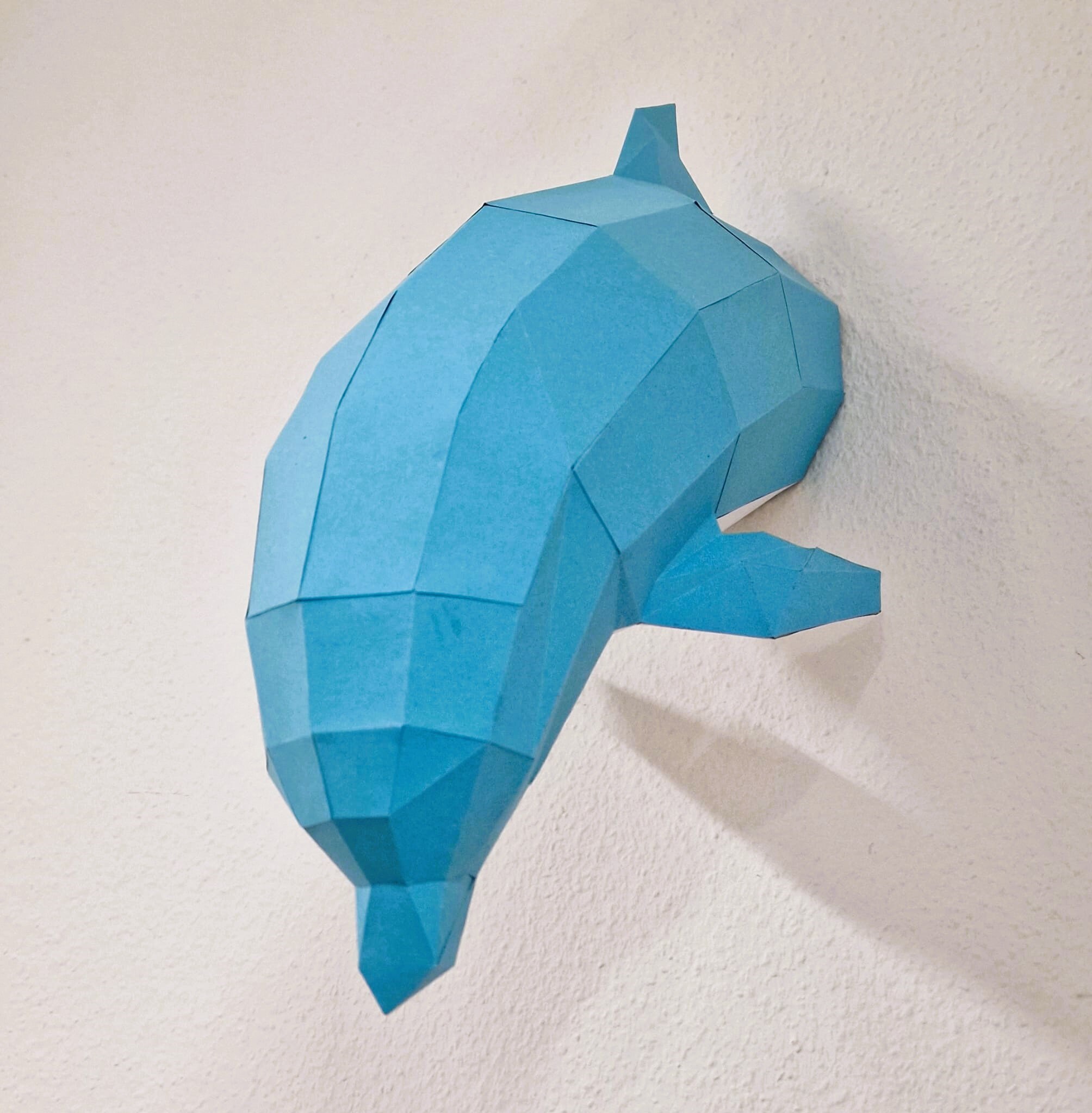 Papercraft Dolphin Through the Wall - Etsy Canada