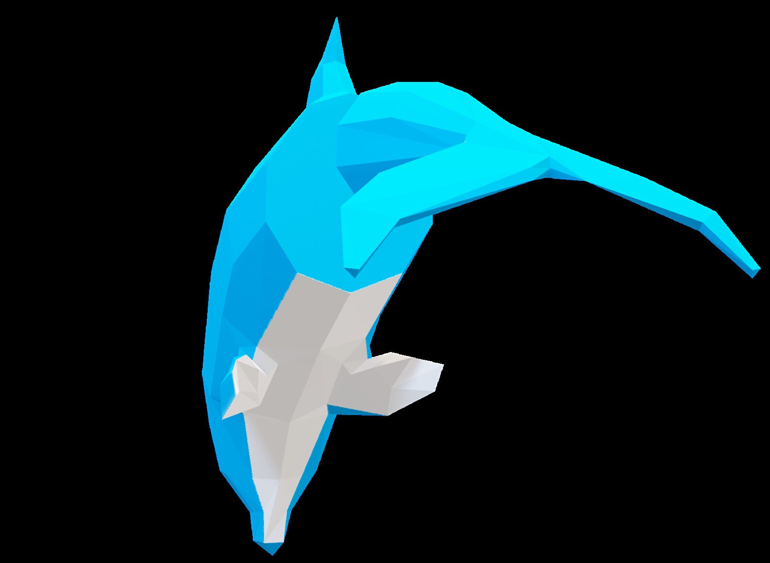 Papercraft Dolphin Through the Wall - Etsy Canada