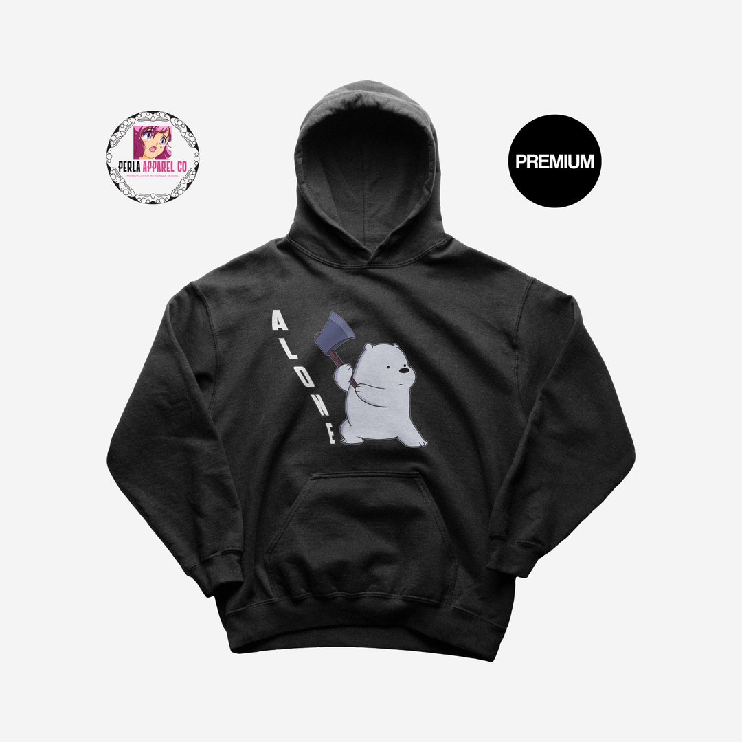 Limited Oversize Ice Bear Hoodie We Bare Bears Hoodie Cartoon Hoodie We ...