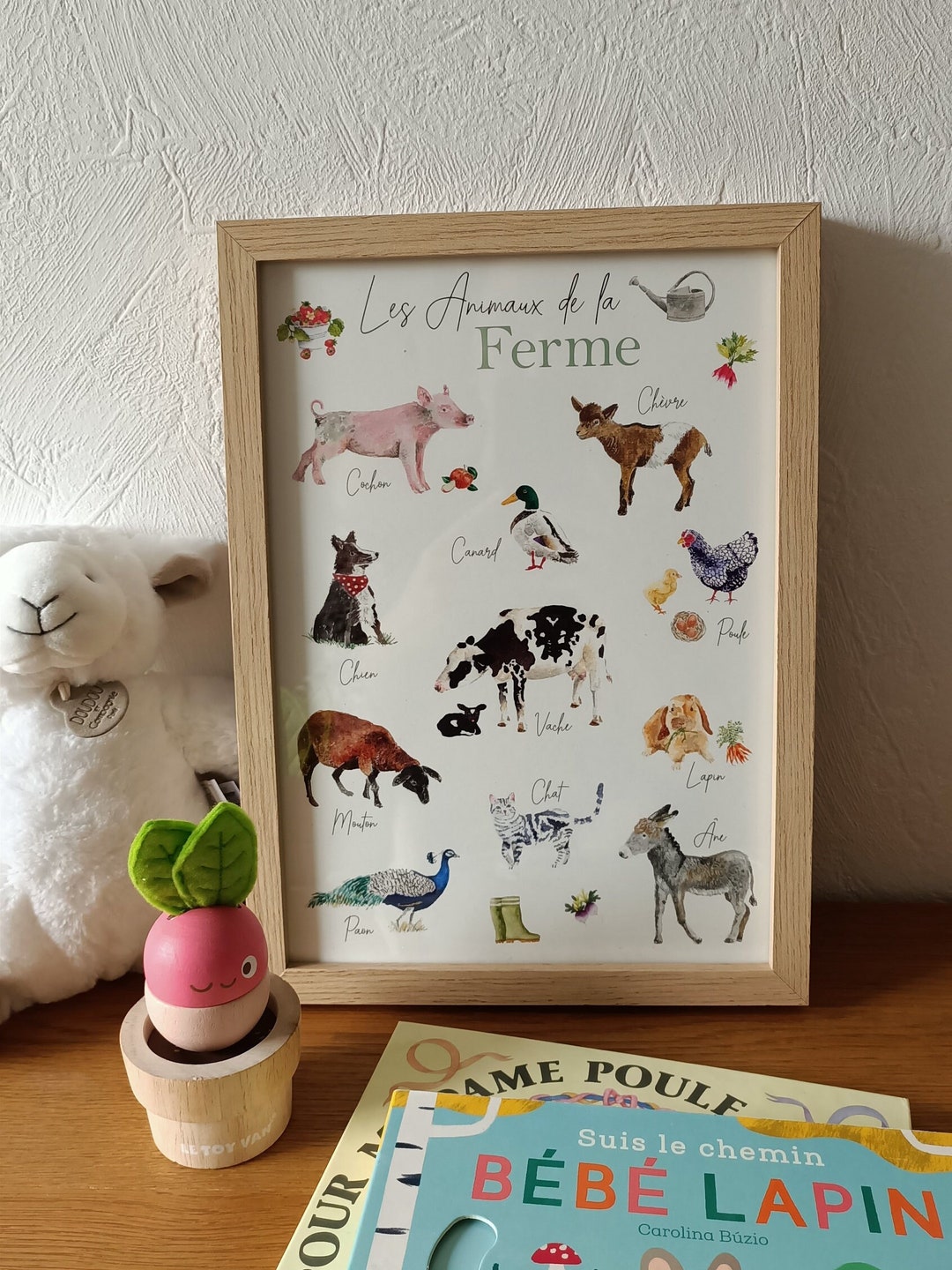 Farm Animals A4 Poster - Etsy