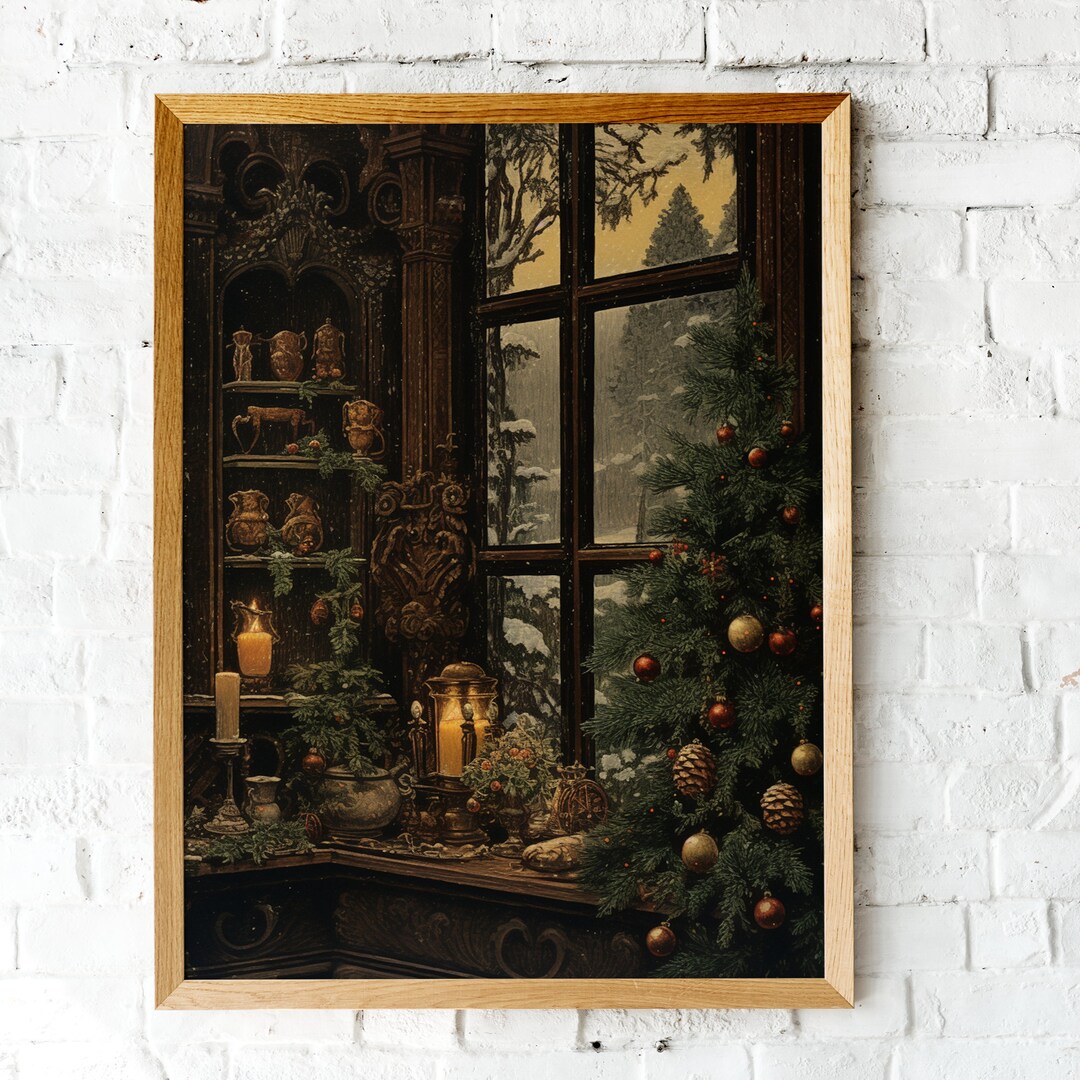 Retro Christmas Decorations, Retro Christmas Poster, Vintage Christmas ...