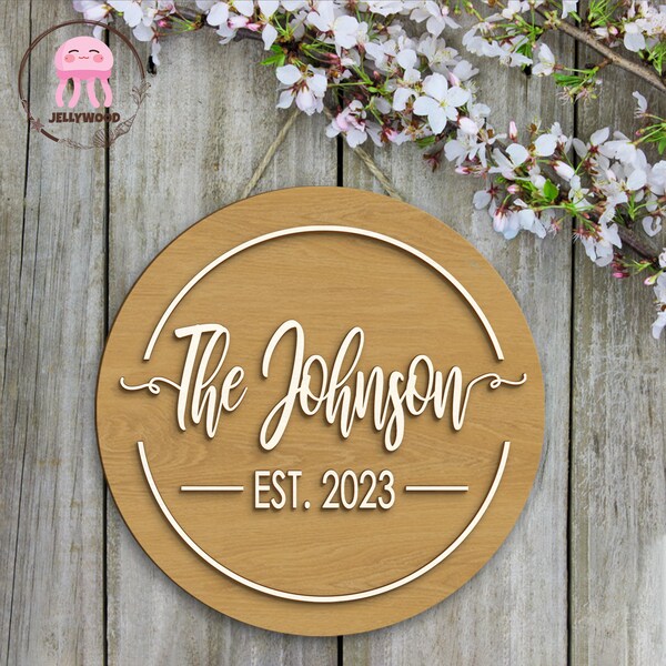 Wood Round Sign Christmas - Etsy