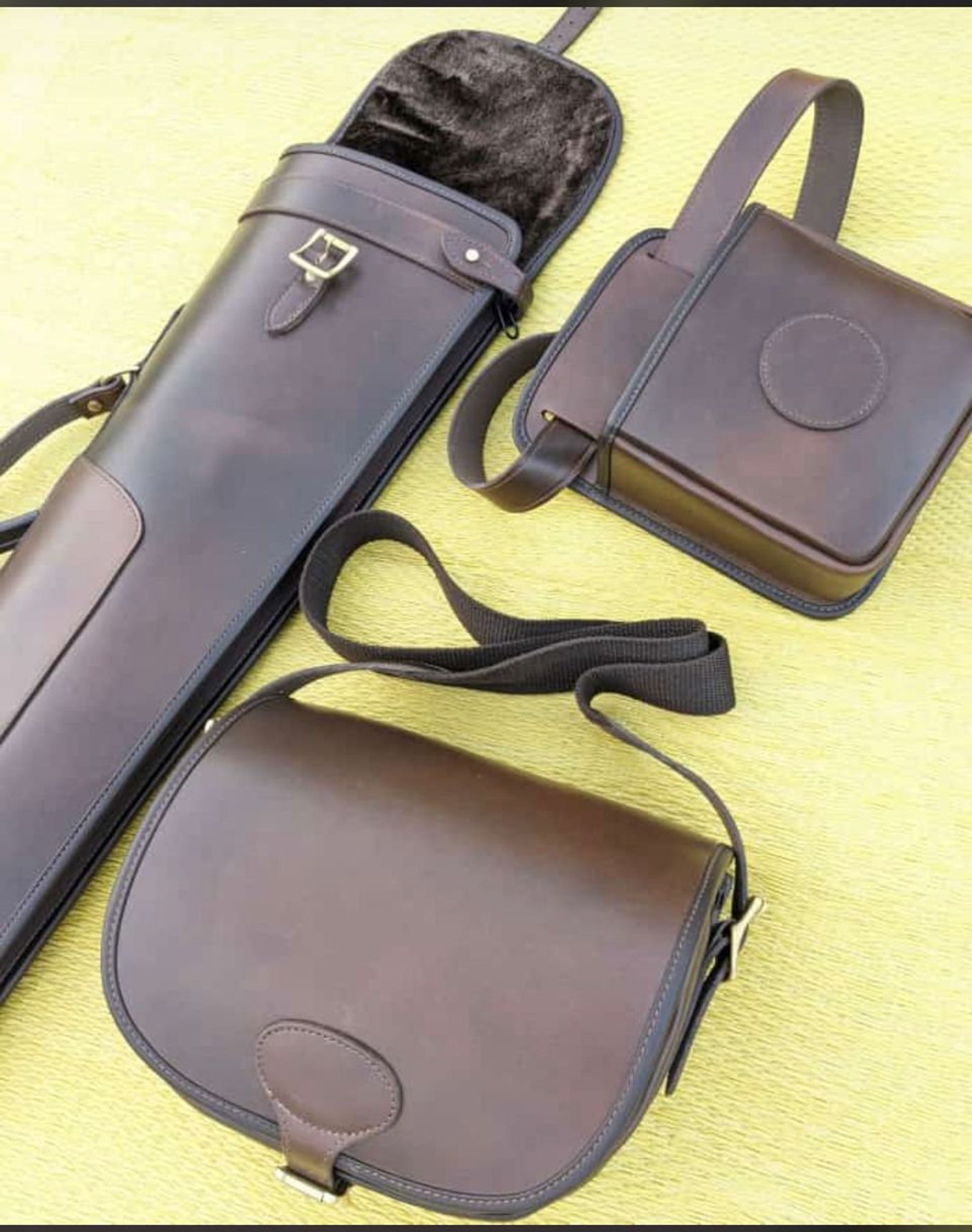 Brown Leather Shotgun Slip Case, Fleece Lined, Hunting Gift - Etsy