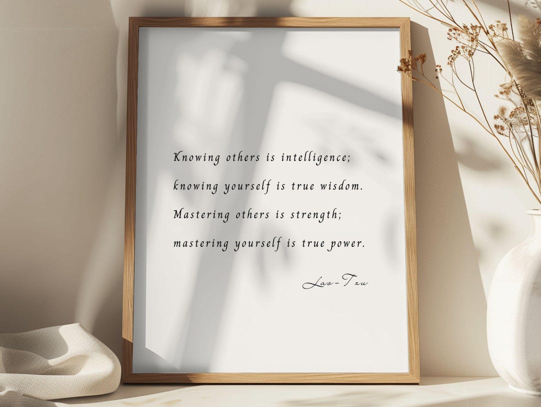 Quote Poster, Quote Print, Quote Wall Decor, Words of Wisdom Print, Zen ...
