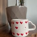 Custom Heart Shaped Mug With Heart Handle Handmade Decor Mug - Etsy