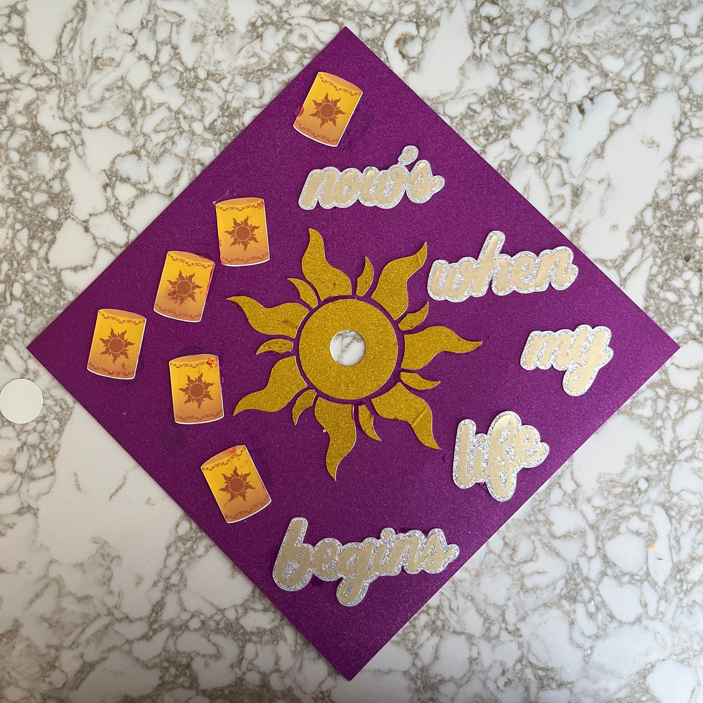 Tangled Inspired Graduation Cap Design Topper - Etsy