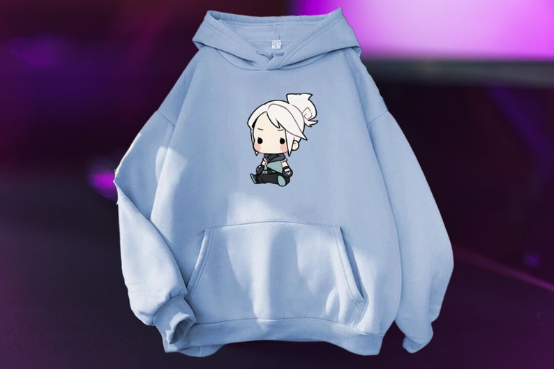 Valorant Anime Jett Hoodie L Kawaii Jett Print Hooded - Etsy