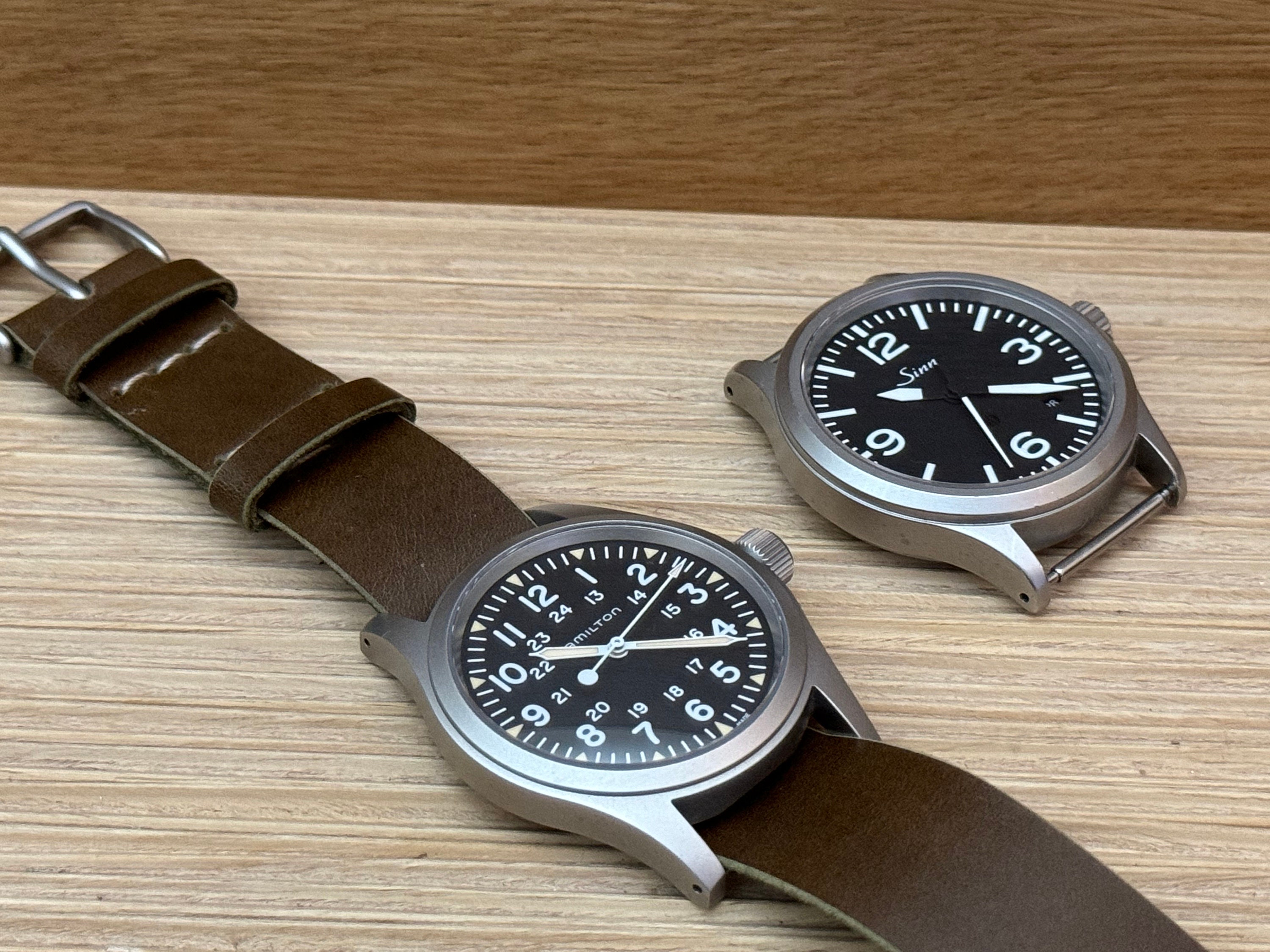 20mm Vintage Leather Hamilton Watch Strap Band Compatible Nato Watch ...