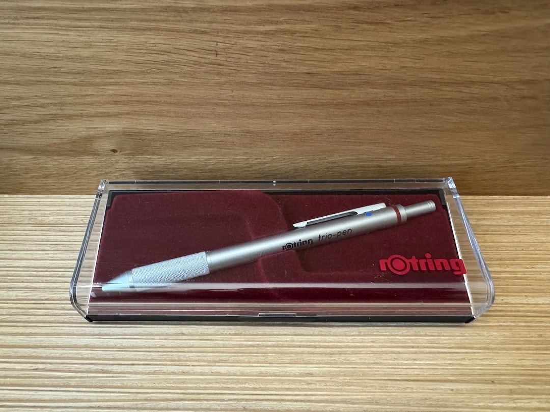 Vintage Rotring Trio-pen: Silver 2-color Ballpoint + 0.5mm Pencil - Etsy