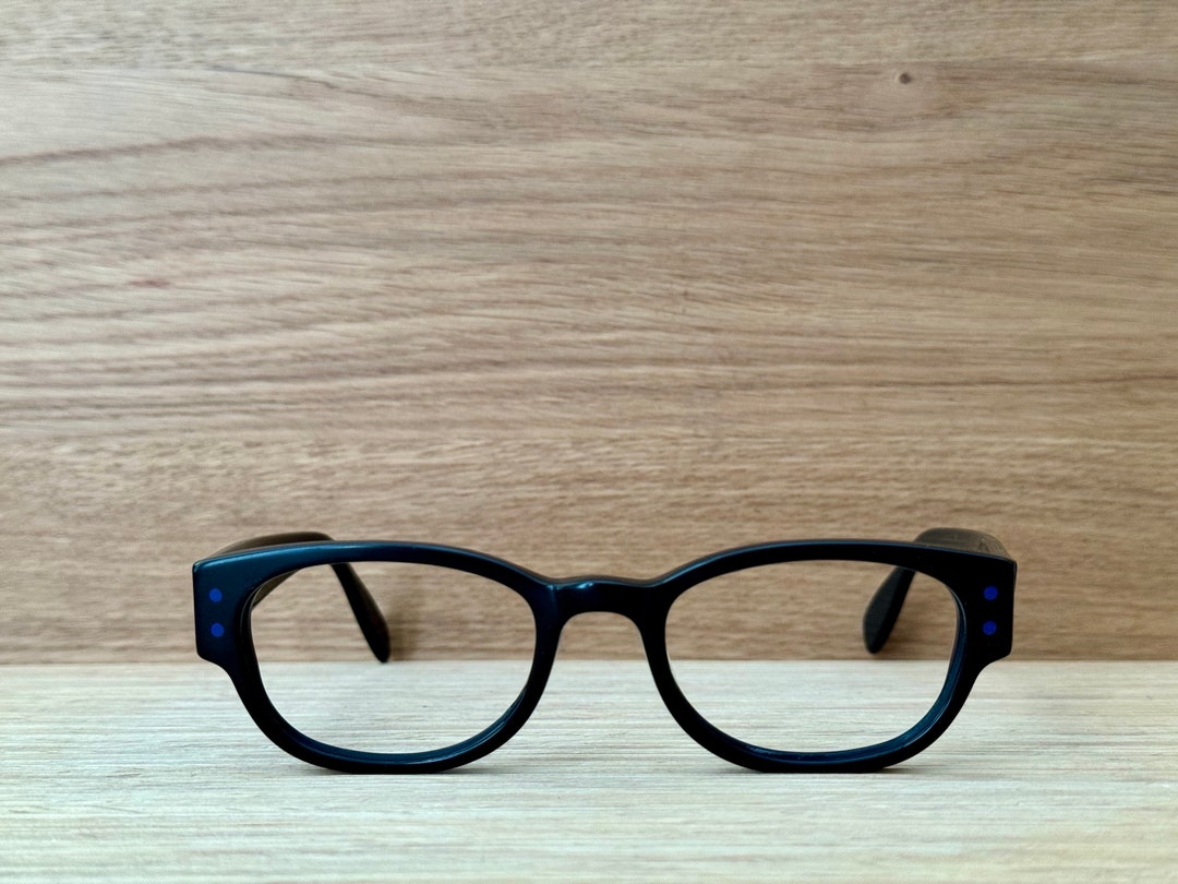 Vintage Glasses Eyeglasses Art-craft Optical Retro Eyewear Black W ...