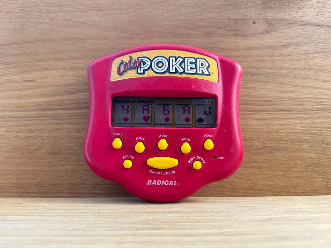 Radica Color Poker Handheld Game 1999 - Etsy