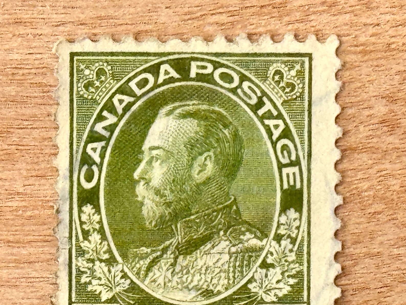 Rare Vintage Old Canada 1925 King George V Admiral 20c Olive Green ...
