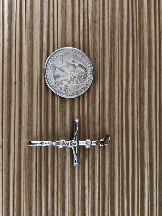 Sterling Silver Jesus Cross Pendant: Engraved Religio… - Gem